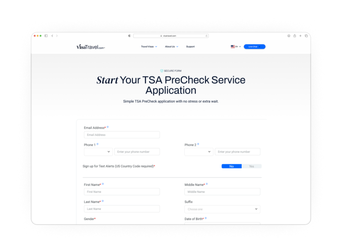 VisaTravel: Fast & Easy Global Entry Assistance